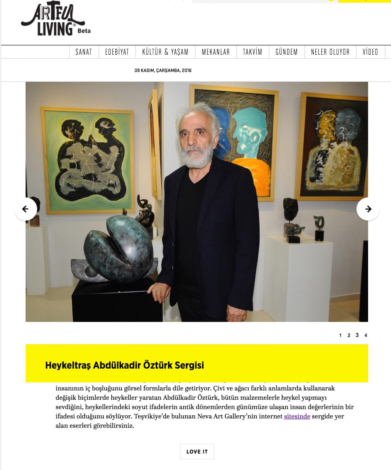 Newspaper - Neva Art Gallery | Sculpture Paintings